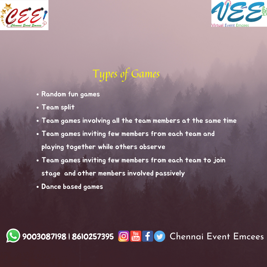 Corporate Team Outing Event Flow by Chennai Event Emcees | Chennai ...