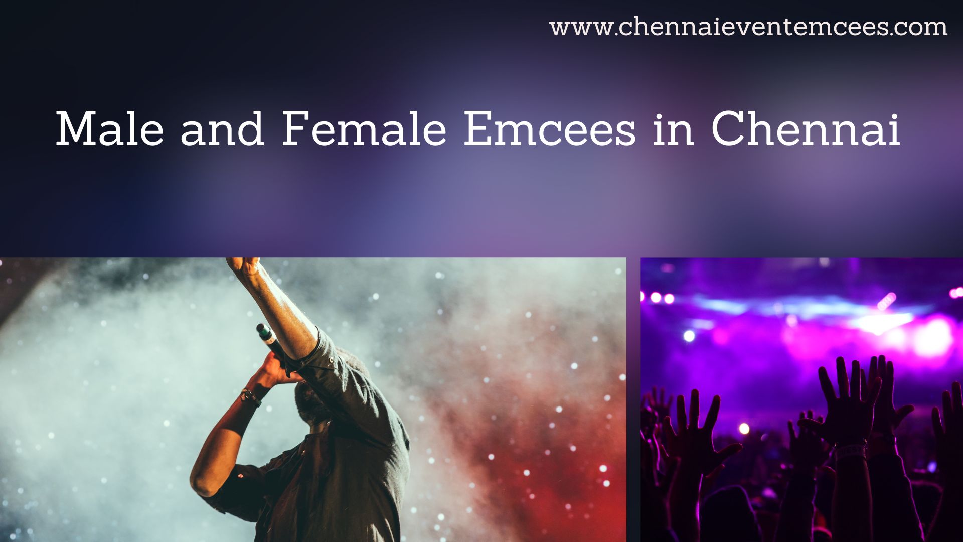 Male and Female Emcees in Chennai to host Family Parties and Corporate Events | Chennai Event Emcees